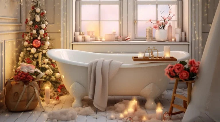 Decorate bathroom for christmas store